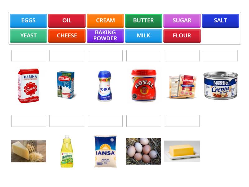 INGREDIENTS - Match up