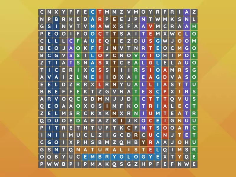 Nature's Puzzle: Exploring Fossils, Adaptations, and Anatomy - Wordsearch