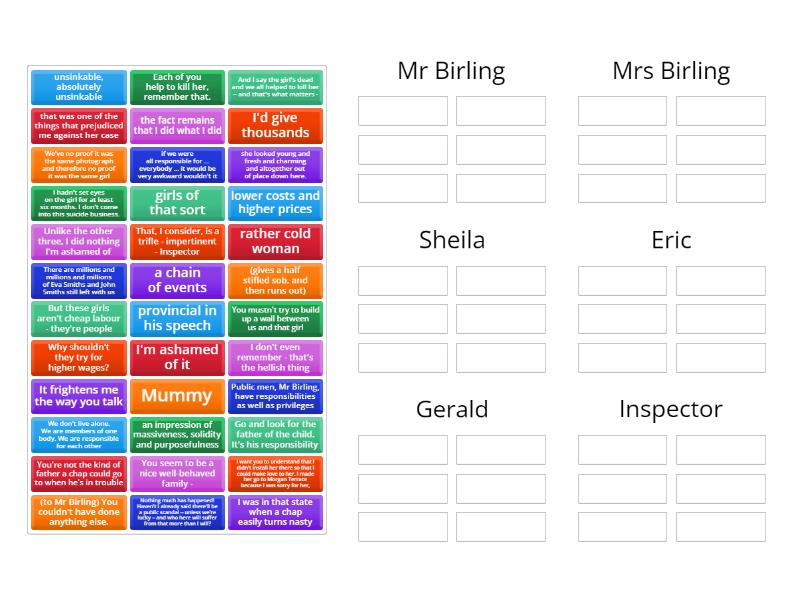 AIC Character - main impressions - Group sort