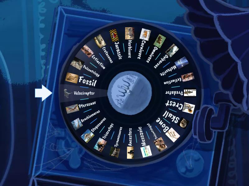 THE TIME MACHINE DINOSAURS - Spin the wheel