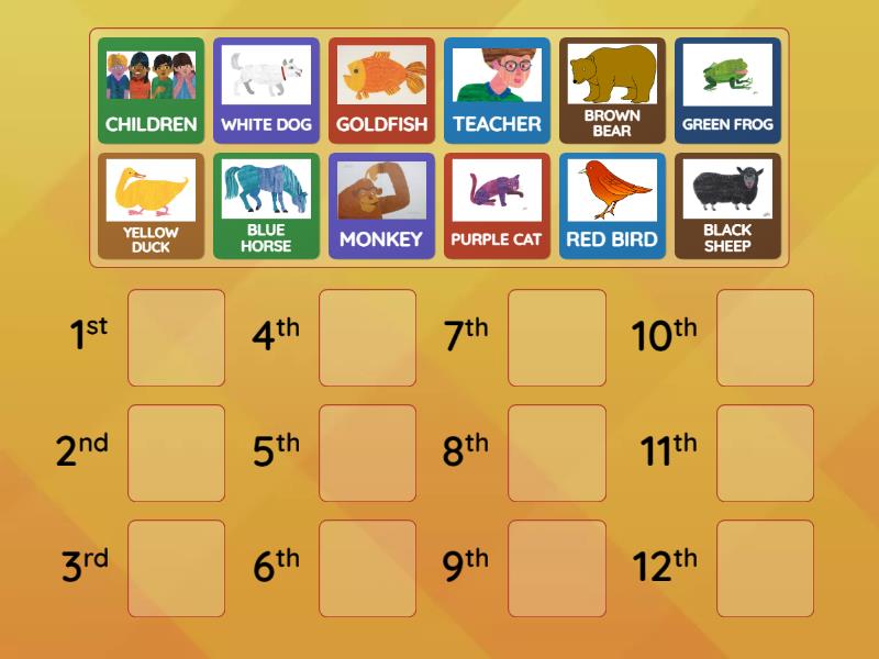 Brown Bear, Brown Bear... - Orden correcto