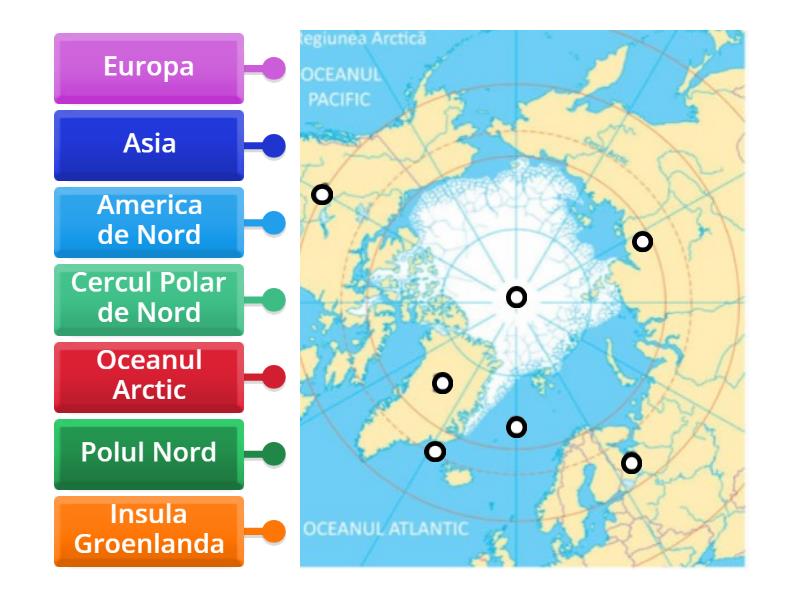 Oceanul Arctic - Labelled diagram