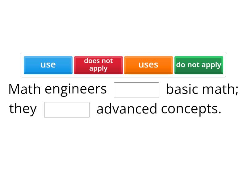 IMA I - Unit 2: Present Simple - Complete the sentence