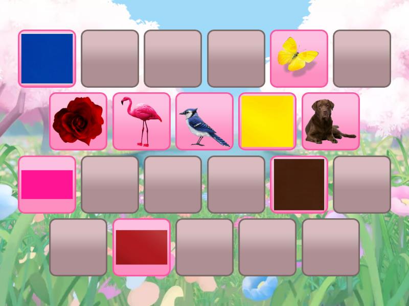 Colors Memory Game - Matching pairs