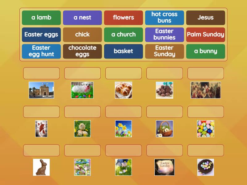 Easter vocabulary - Match up