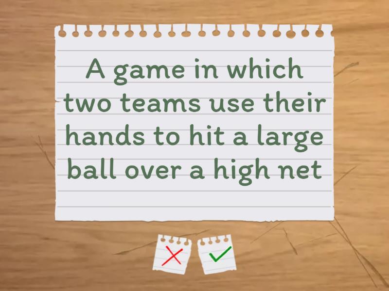 Guess the sport - Flashcards - Flash cards