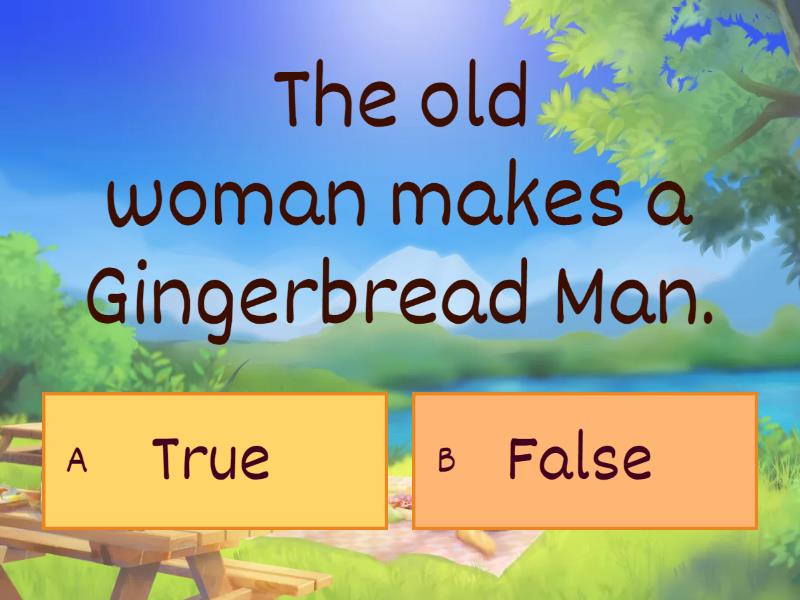 Story 'Gingerbread man' - Quiz