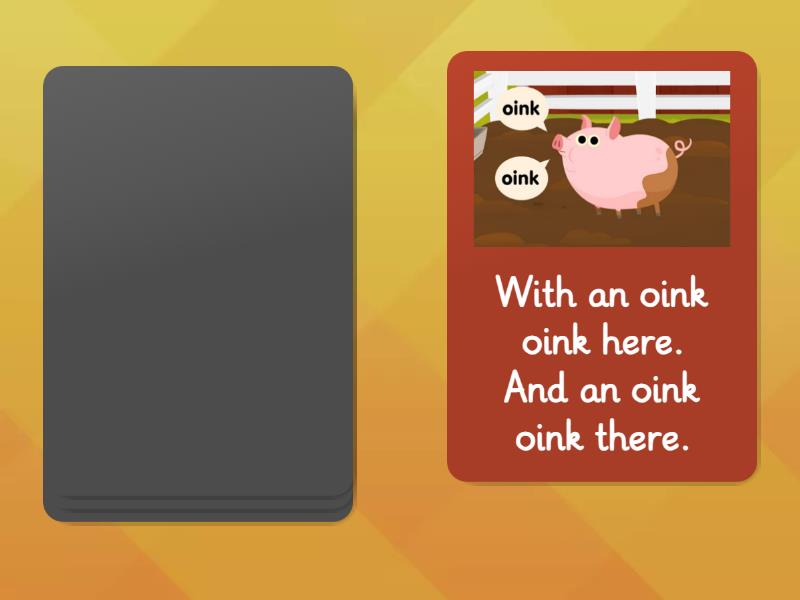Old McDonald had a farm - Random cards