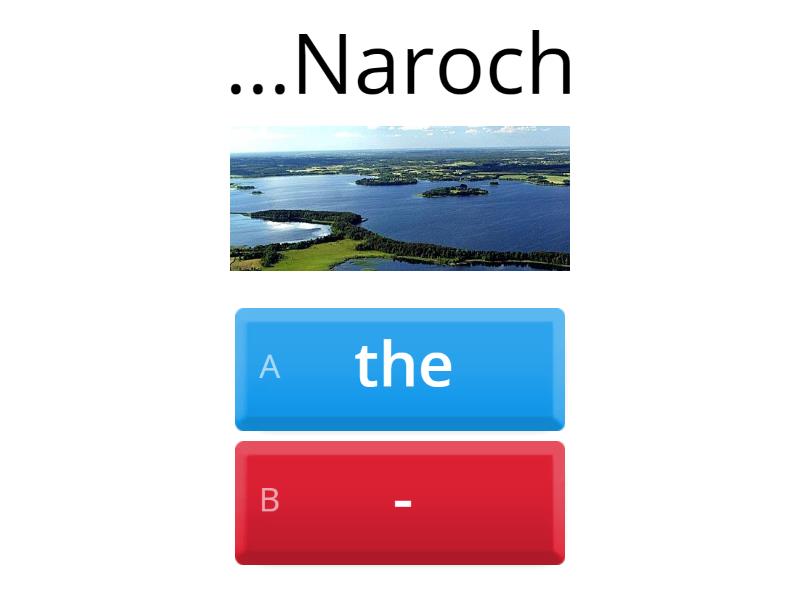 Articles with geografical names (Tim) - Quiz