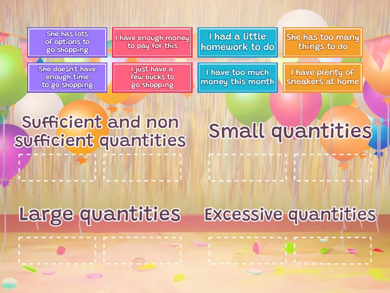 Quantifiers - Group sort