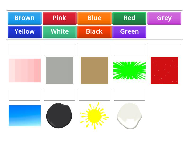 Kinder- Colors (Sight Words) - Match up