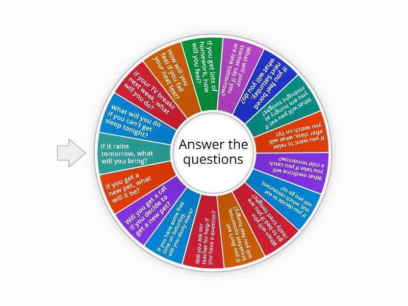 First conditional Wheel - Spin the wheel