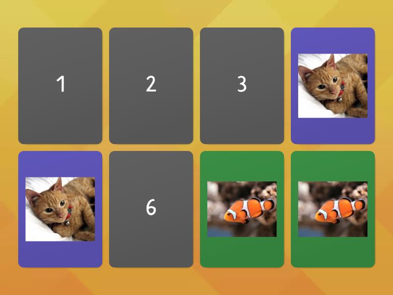 pets memory - Matching pairs