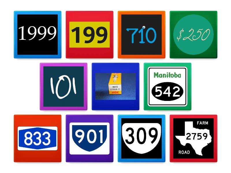 saying large numbers - Flip tiles