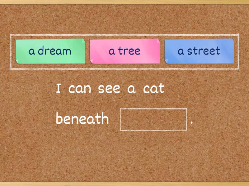 Lee's Dream-Sentences - Complete the sentence