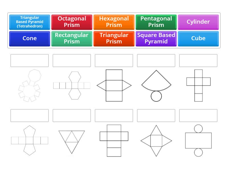 Nets & 3D Shapes - Match up