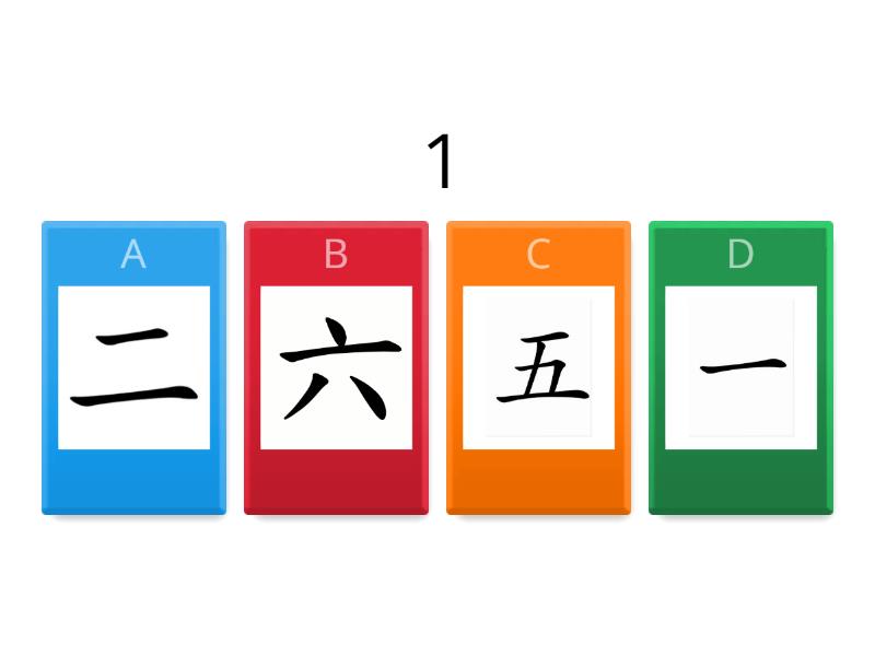 Chinese Number Words - Quiz