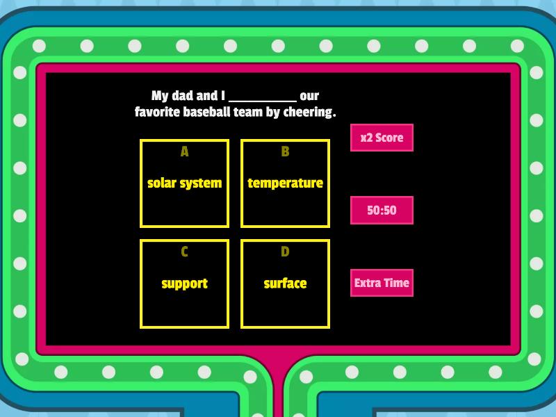 Wonders Grade 3 Earth and its neighbors - Gameshow quiz