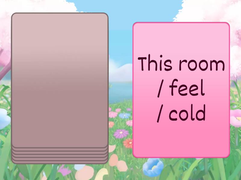 Verbs + adjectives - Speaking cards