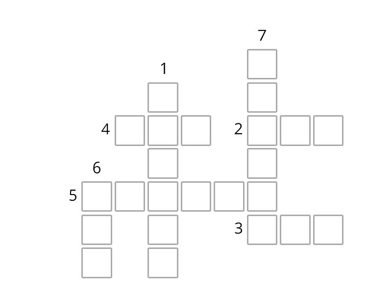 Food containers - Crossword