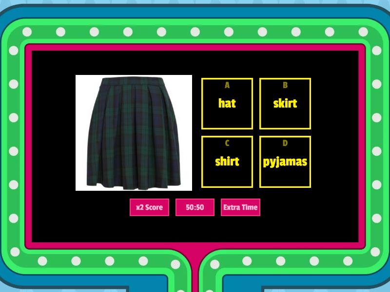 Clothes - Quiz - Gameshow quiz