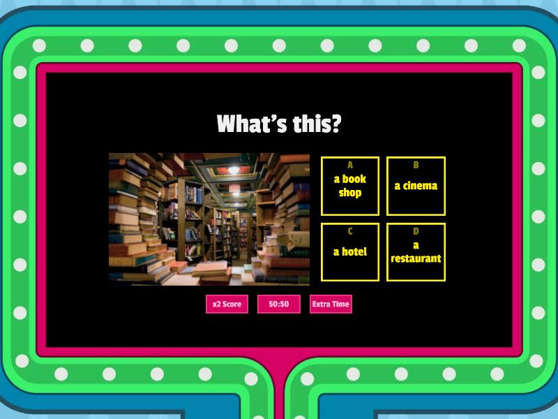 Shop's names - Gameshow quiz