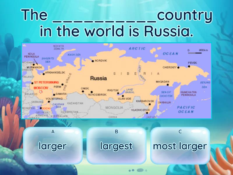 Using superlatives to talk about Geography and nature - Quiz