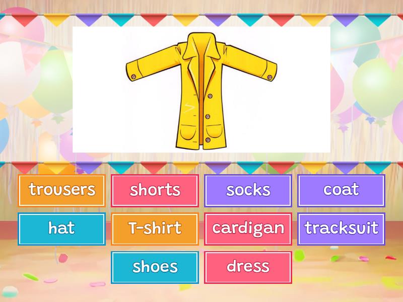 FF1_Unit 7_Clothes (all) - Find the match