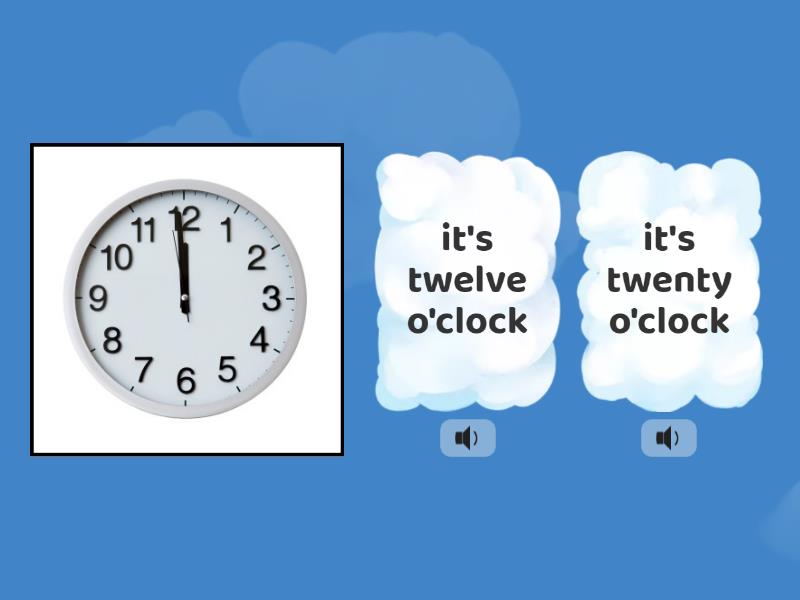 What's the time? - past / to - Quiz