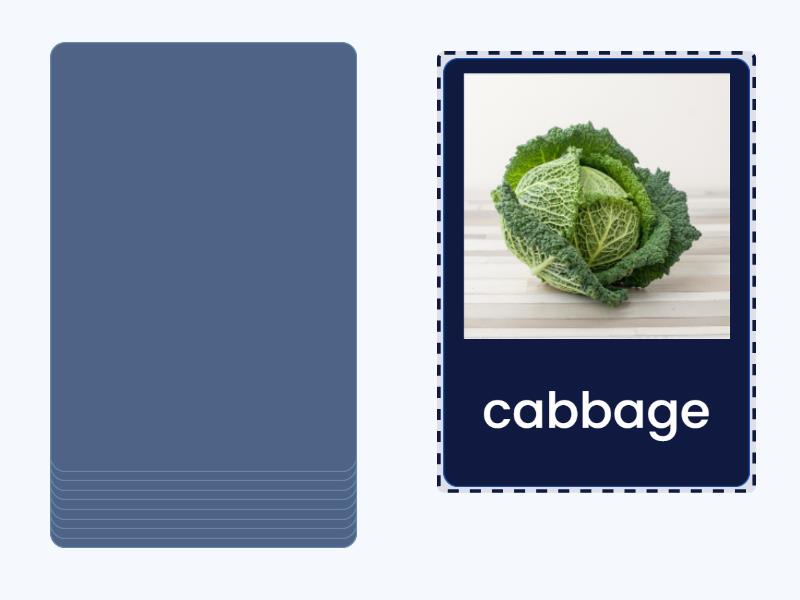 3.3 Vegetables vocabulary - Speaking cards