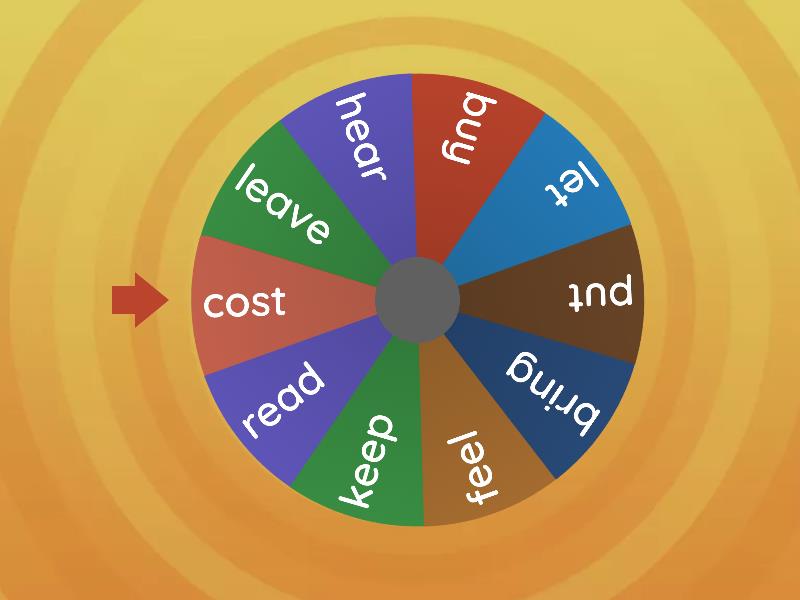 Irregular verbs - Random wheel