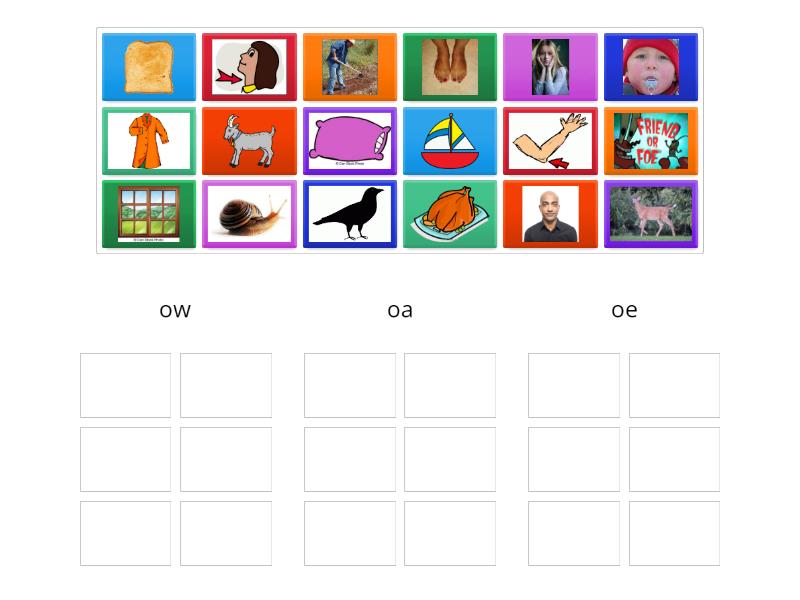 oa ow oe - Group sort