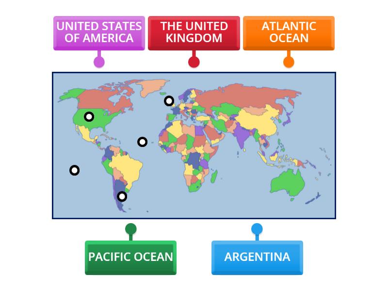 UK IN THE WORLD - Labelled diagram