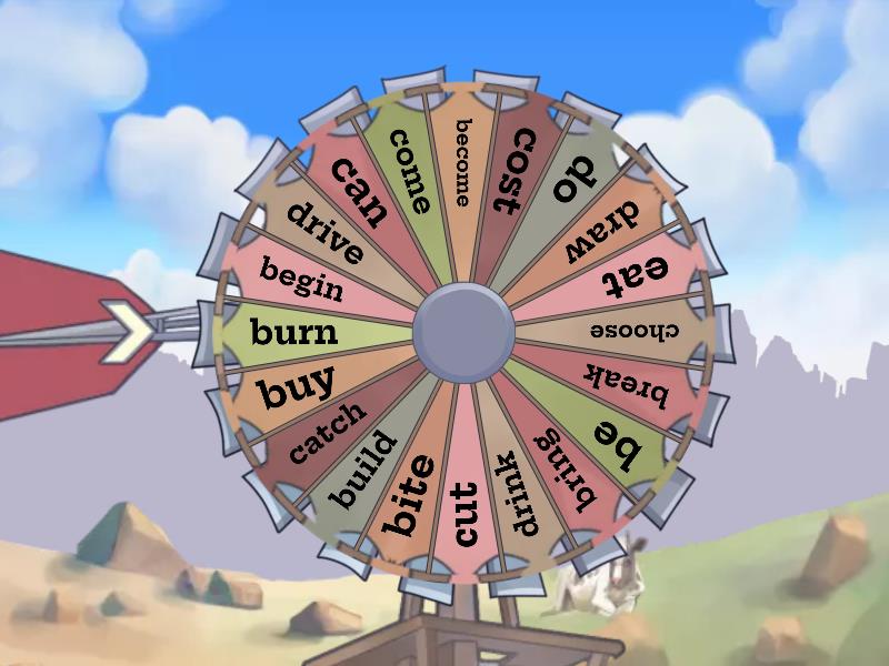 irregular verbs - Spin the wheel