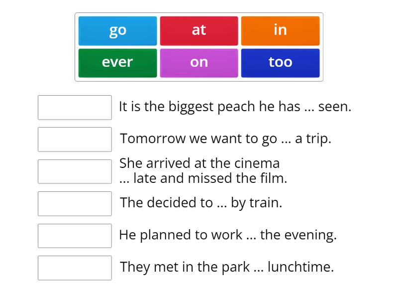KET exam. - Match up