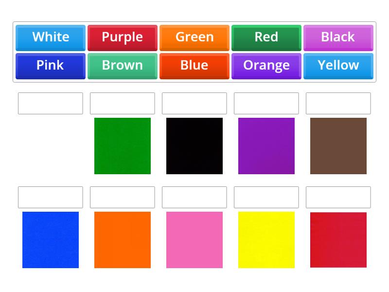 The 10 Basic Colours - Match up