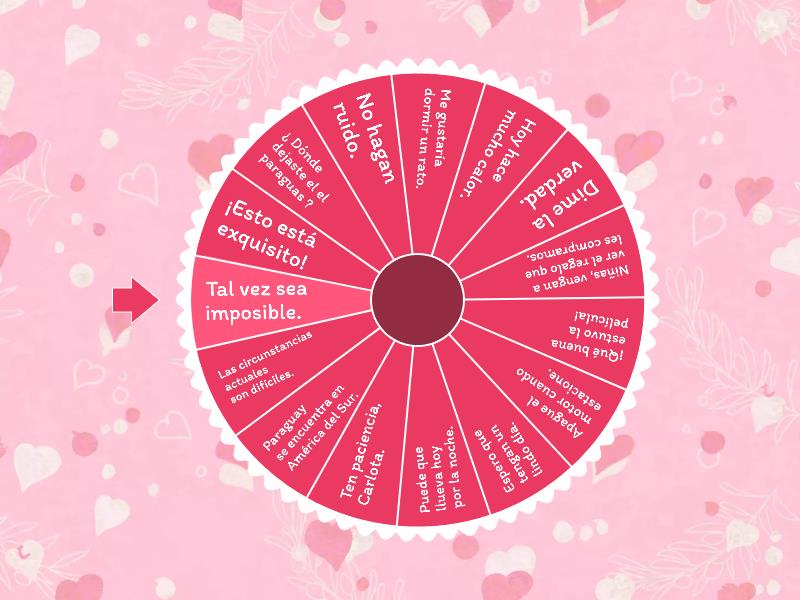 Clases de oraciones - Random wheel