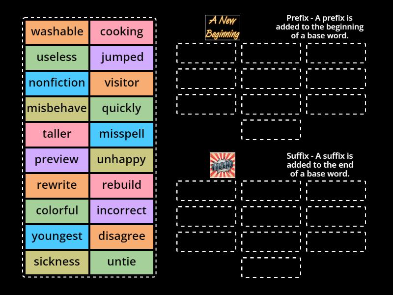 Prefix or Suffix ? - Group sort