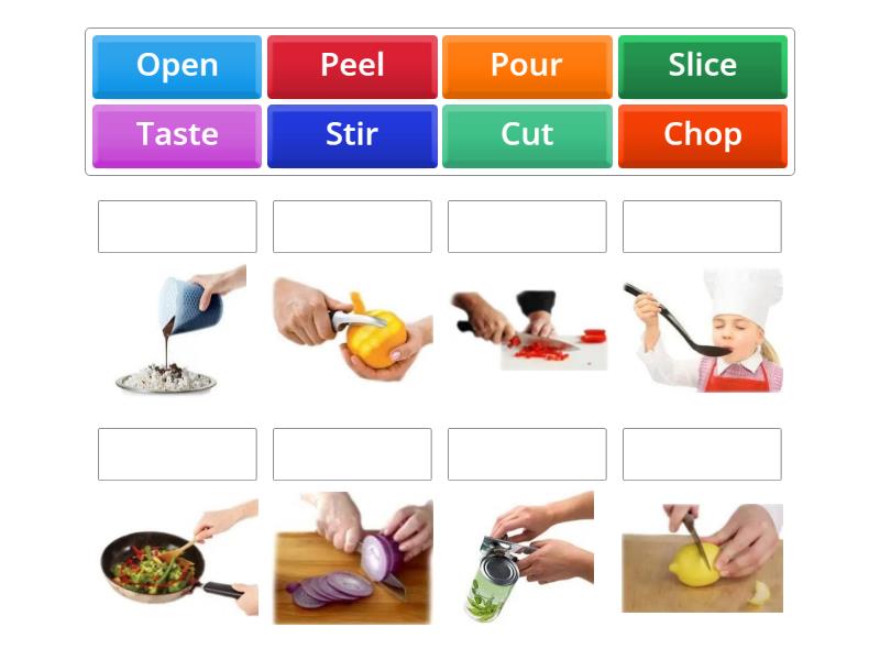 Cooking Vocabulary Game - Match up