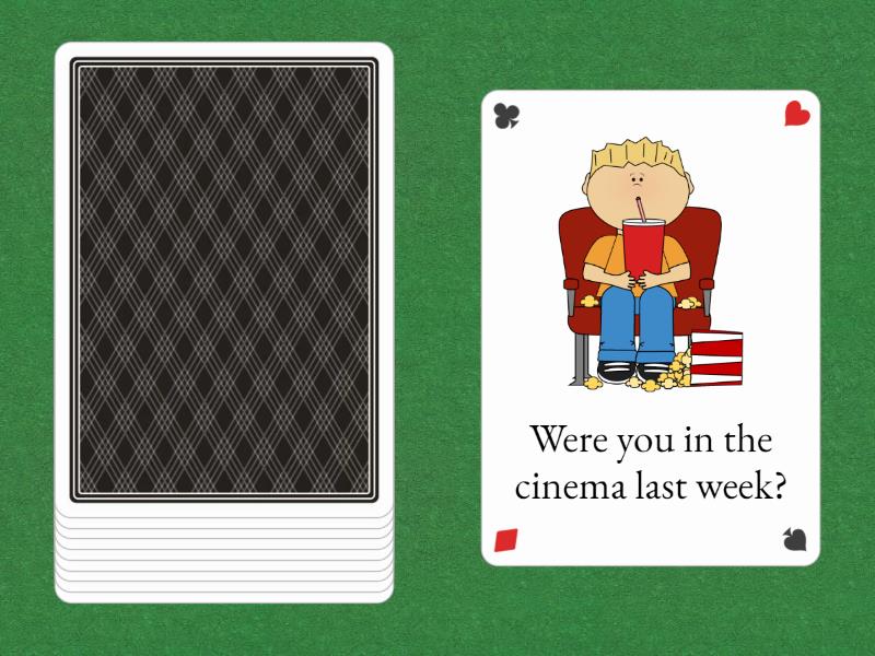 Was were - Speaking cards