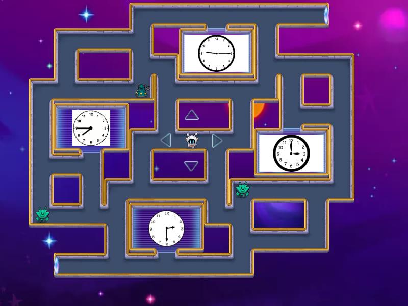 Telling the time - Maze chase