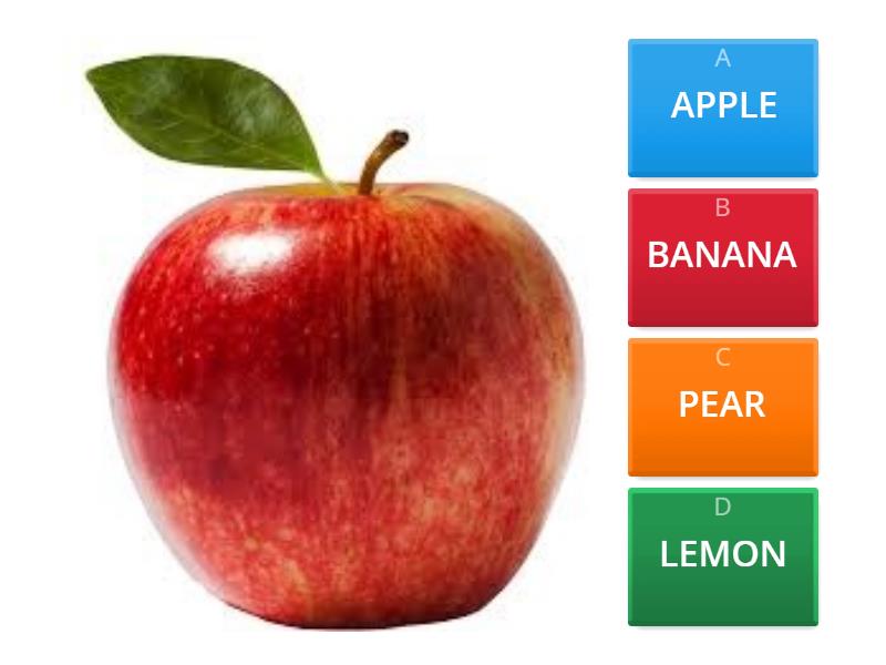 1st grade - FRUITS - Quiz