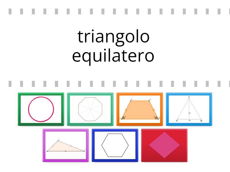 Abbina le forme geometriche alla figura - Find the match