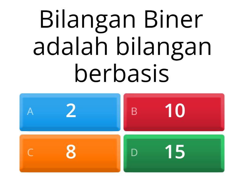 Sistem Bilangan 8 H - Quiz