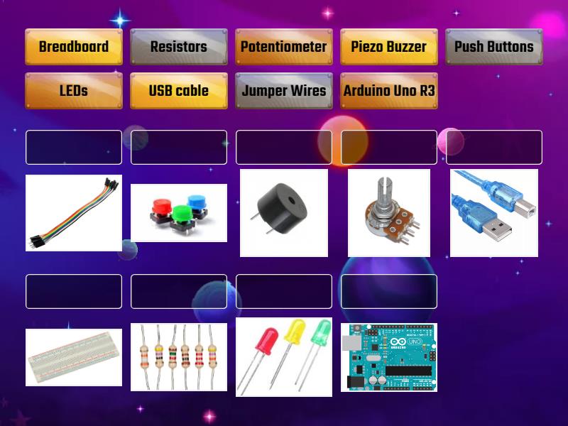What are the components inside your robotics kit? - Match up