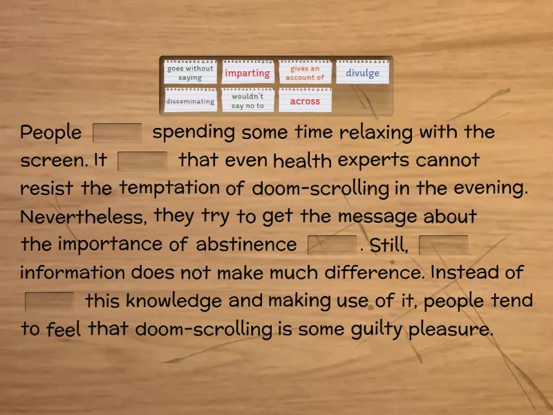 Collocations unit 9 - Complete the sentence