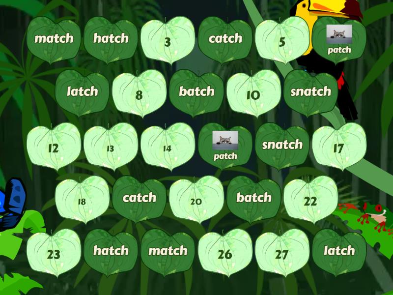 Matching -ck/-tch - Matching pairs