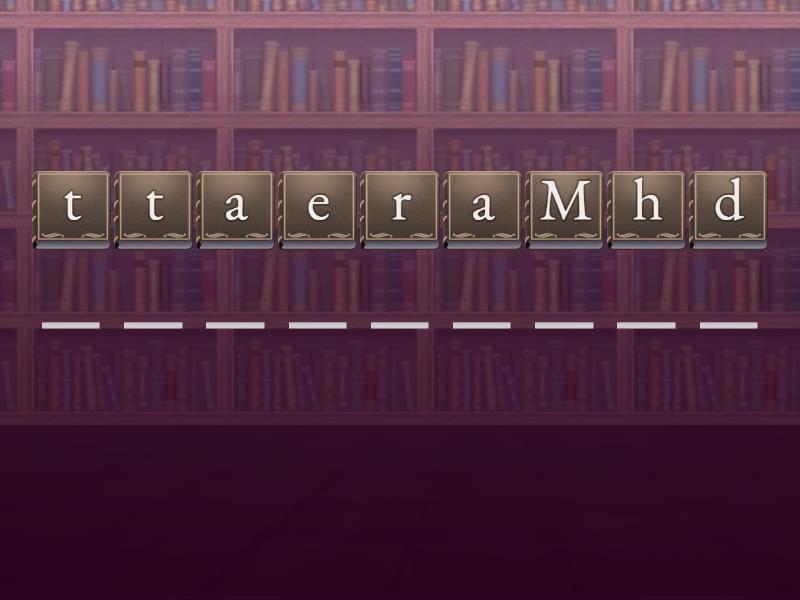 Escape puzzle - Anagram