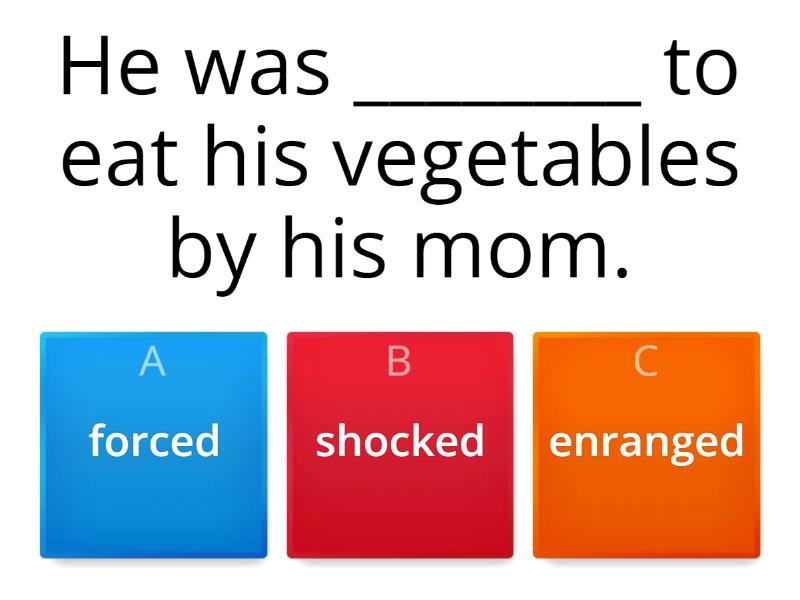 Descriptive Verbs - Quiz