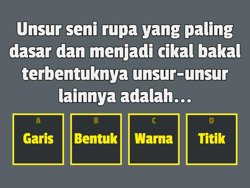 Menggambar Ritme dalam Seni Rupa - اختبار تنافسي